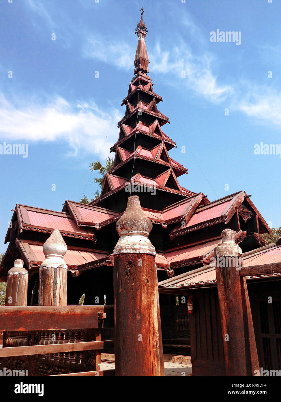 Bagaya Kyaung monastery, built in 1838 A.D of teak wood, ancient city ...