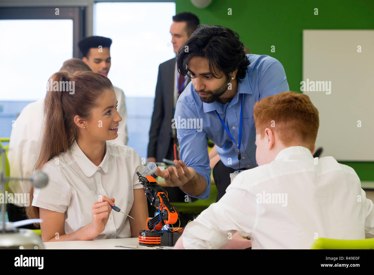 Robotic technology in school Stock Photo - Alamy