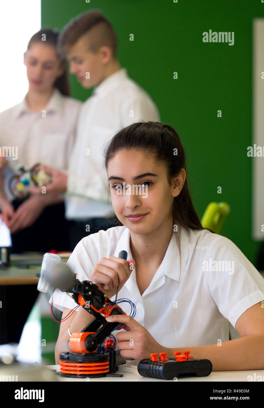 Design and Technology Lesson Stock Photo - Alamy