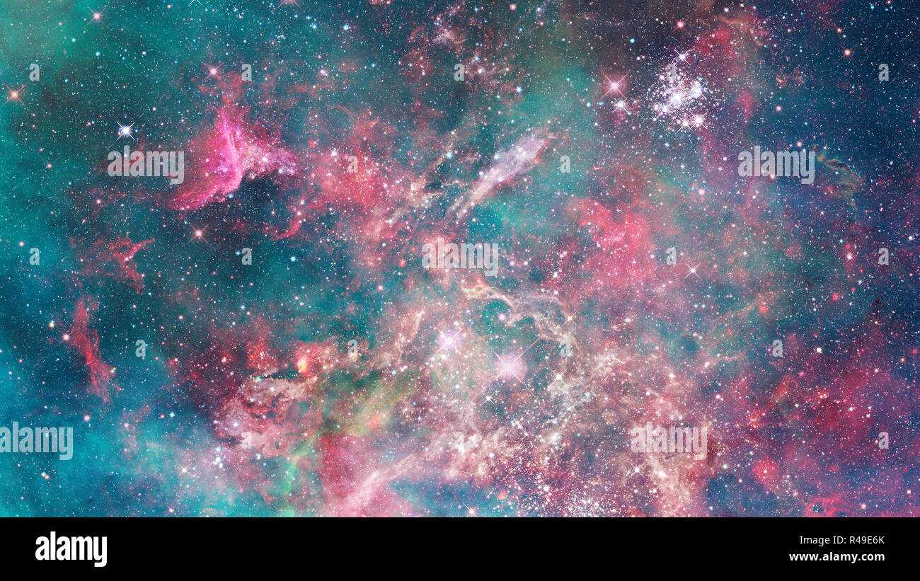 Night sky with stars and nebula. Abstract nature. Elements of this ...