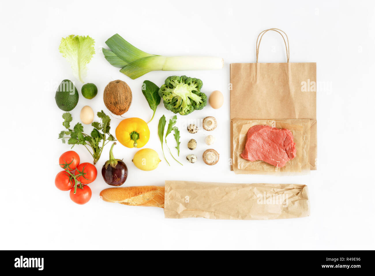 Set different flat store Cut Out Stock Images & Pictures - Alamy