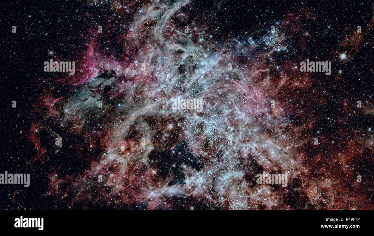 Night sky with stars and nebula. Abstract nature. Elements of this ...