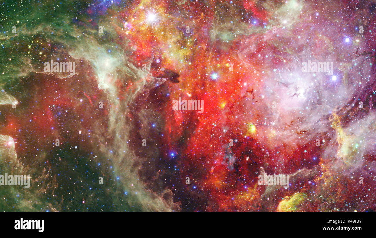 Universe filled with stars, nebula and galaxy. Elements of this image ...