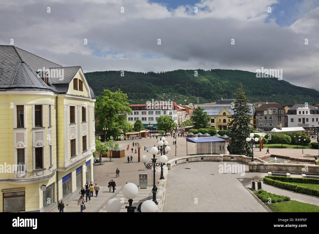Andrej Hlinka square in Zilina. Slovakia Stock Photo - Alamy
