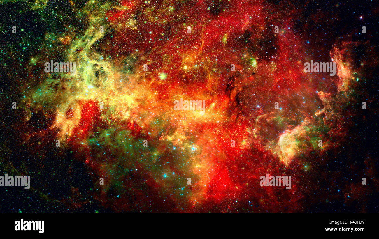 Beautiful nebula and Galaxy. Elements of this Image Furnished by NASA ...