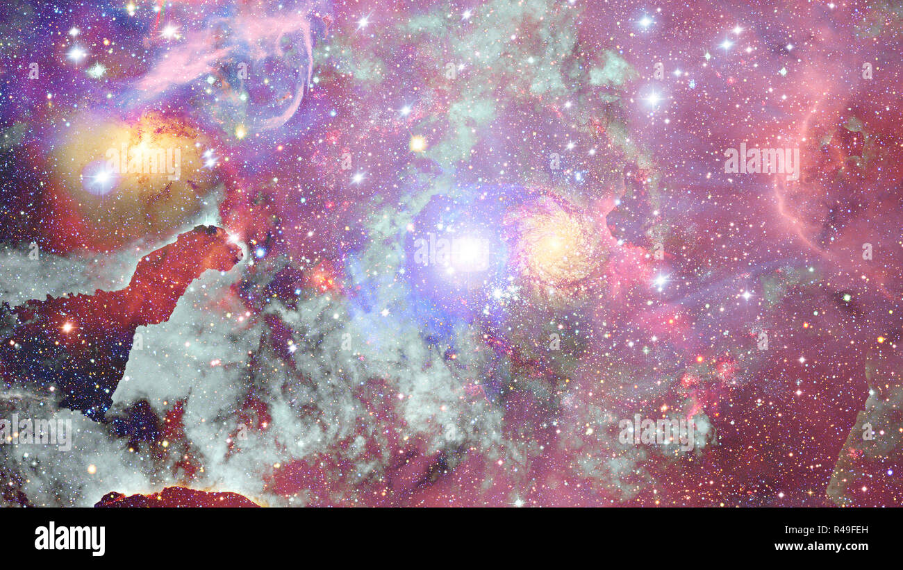 Nebula and stars in outer space. Elements of this image furnished by ...