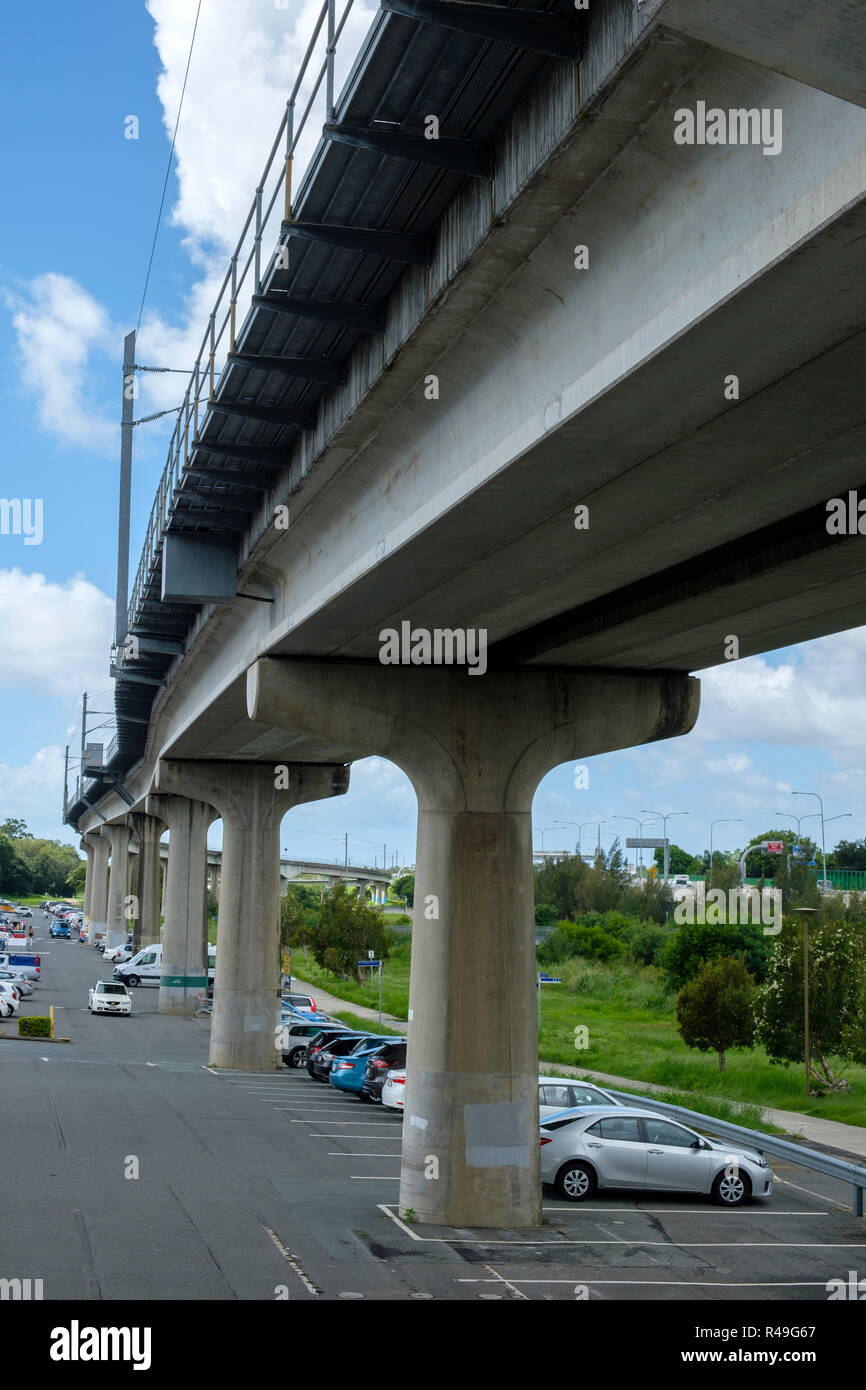 Airtrain railway at Toombul Stock Photo - Alamy