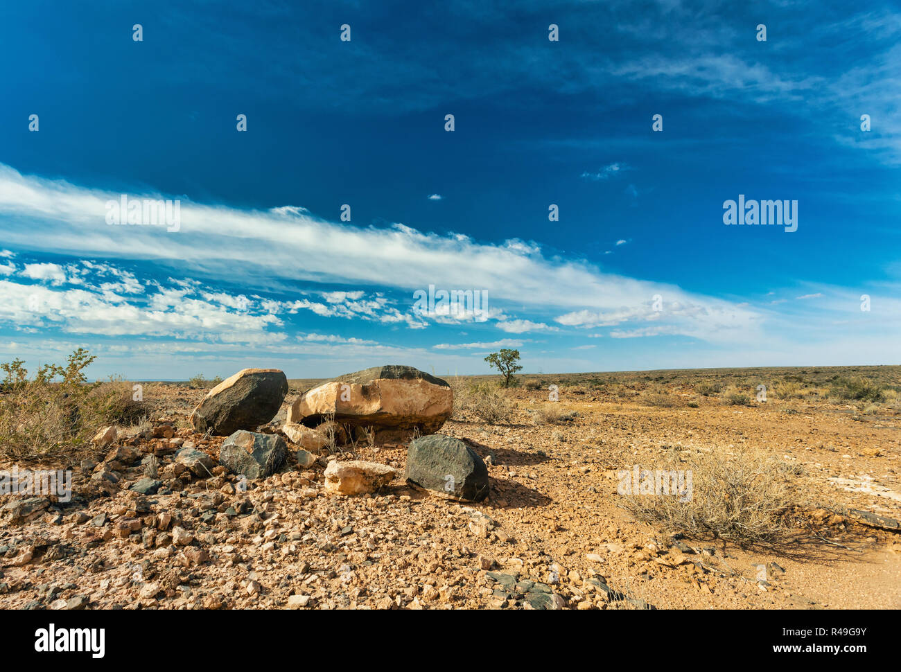 interesting stones scenery in beautiful central Namibia stone desert ...