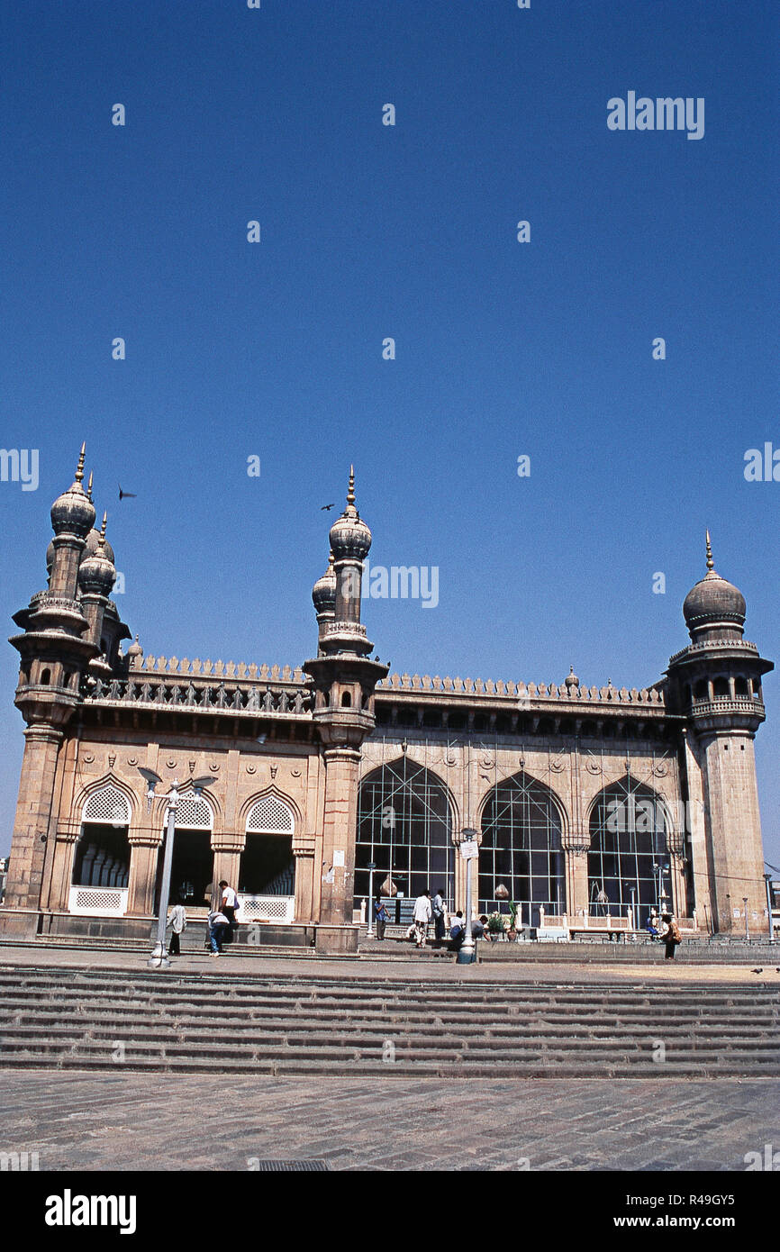 View of Mecca Masjid at Hyderabad, Andhra Pradesh, India, Asia Stock ...