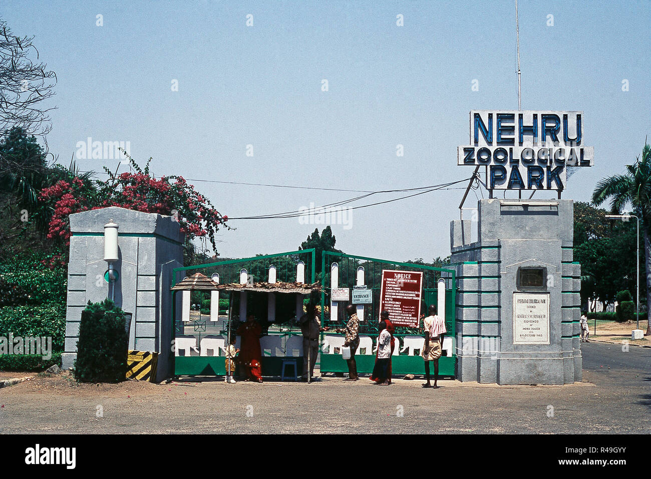Entrance of Nehru Zoological Park, Hyderabad, Andhra Pradesh, India ...