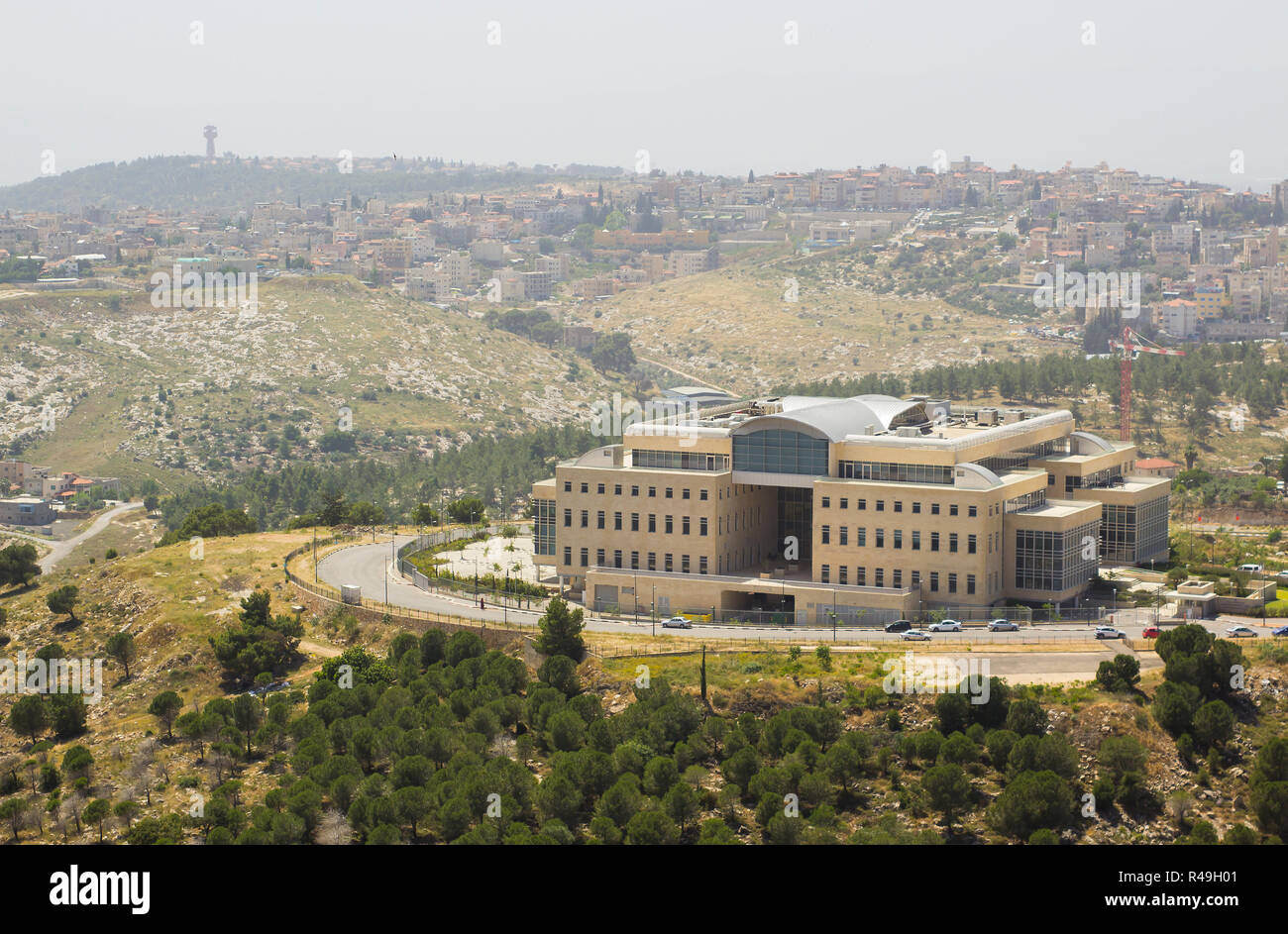 5 May 2018 A view of a very modern commercial building in Nazareth ...