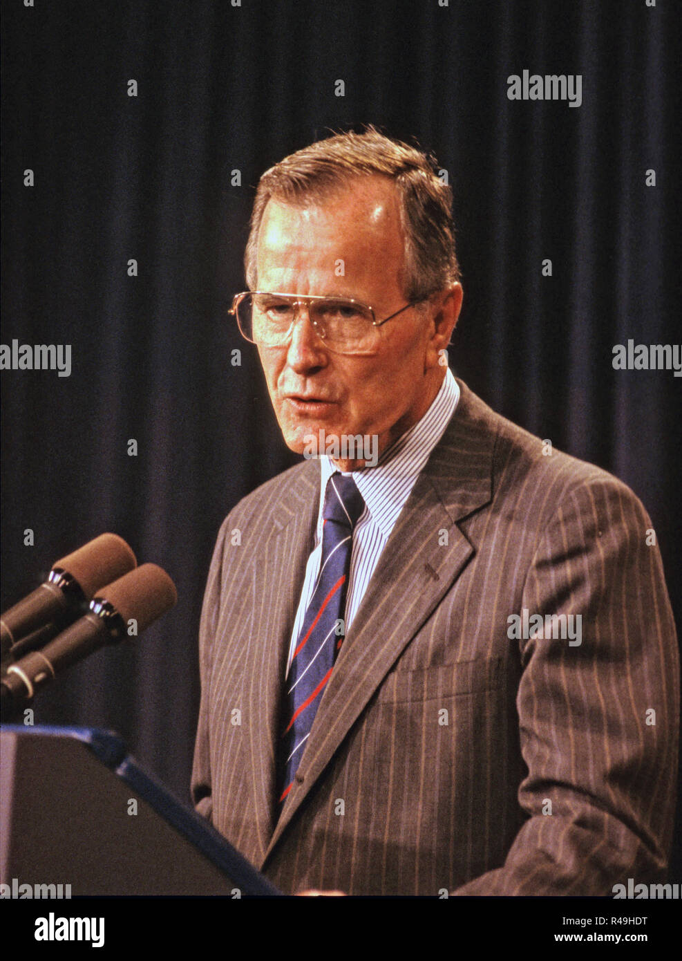 United States Vice President President George H.W. Bush thanks senior ...