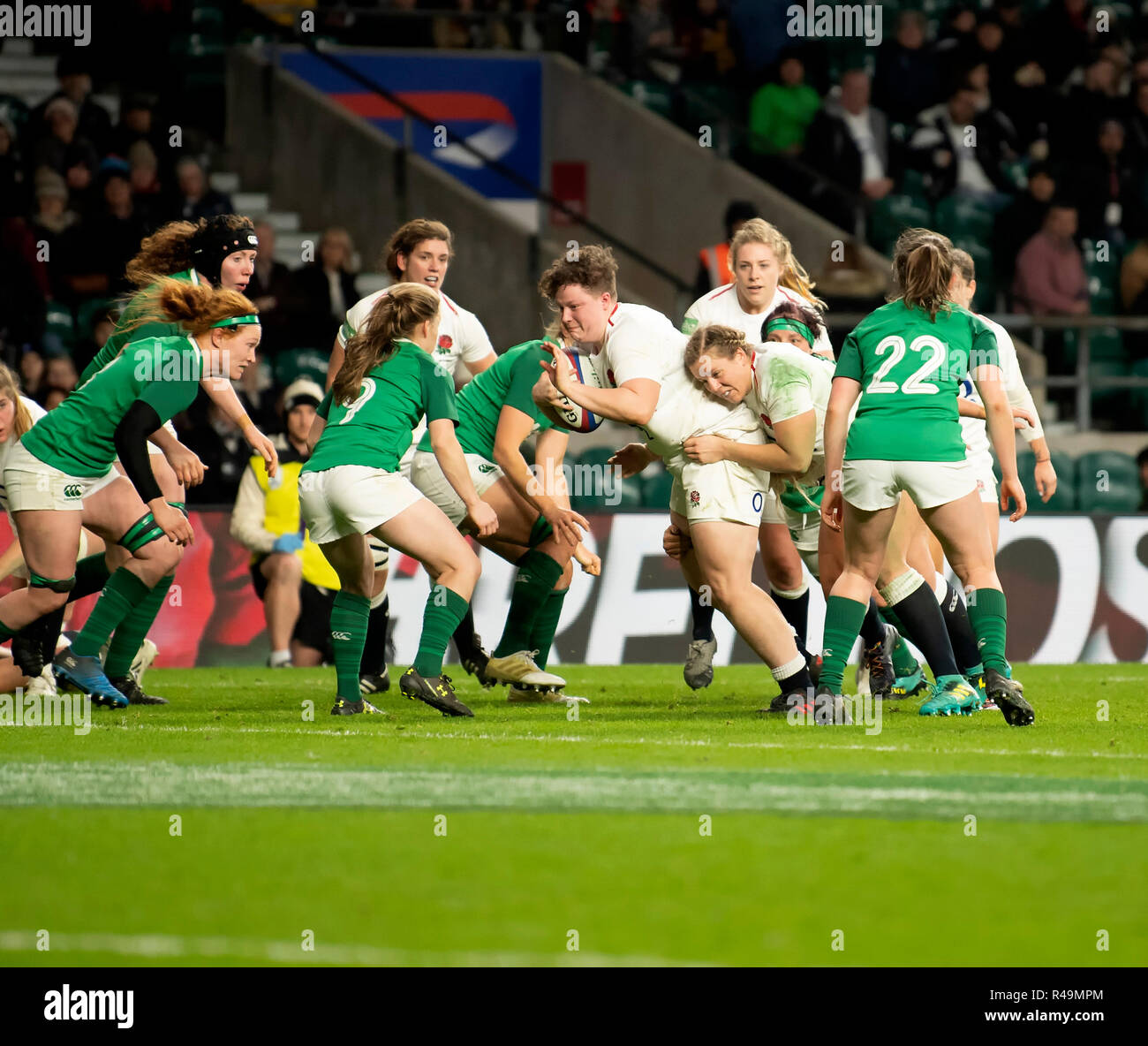 England's Hannah Botterman seen in action during the England Women v ...