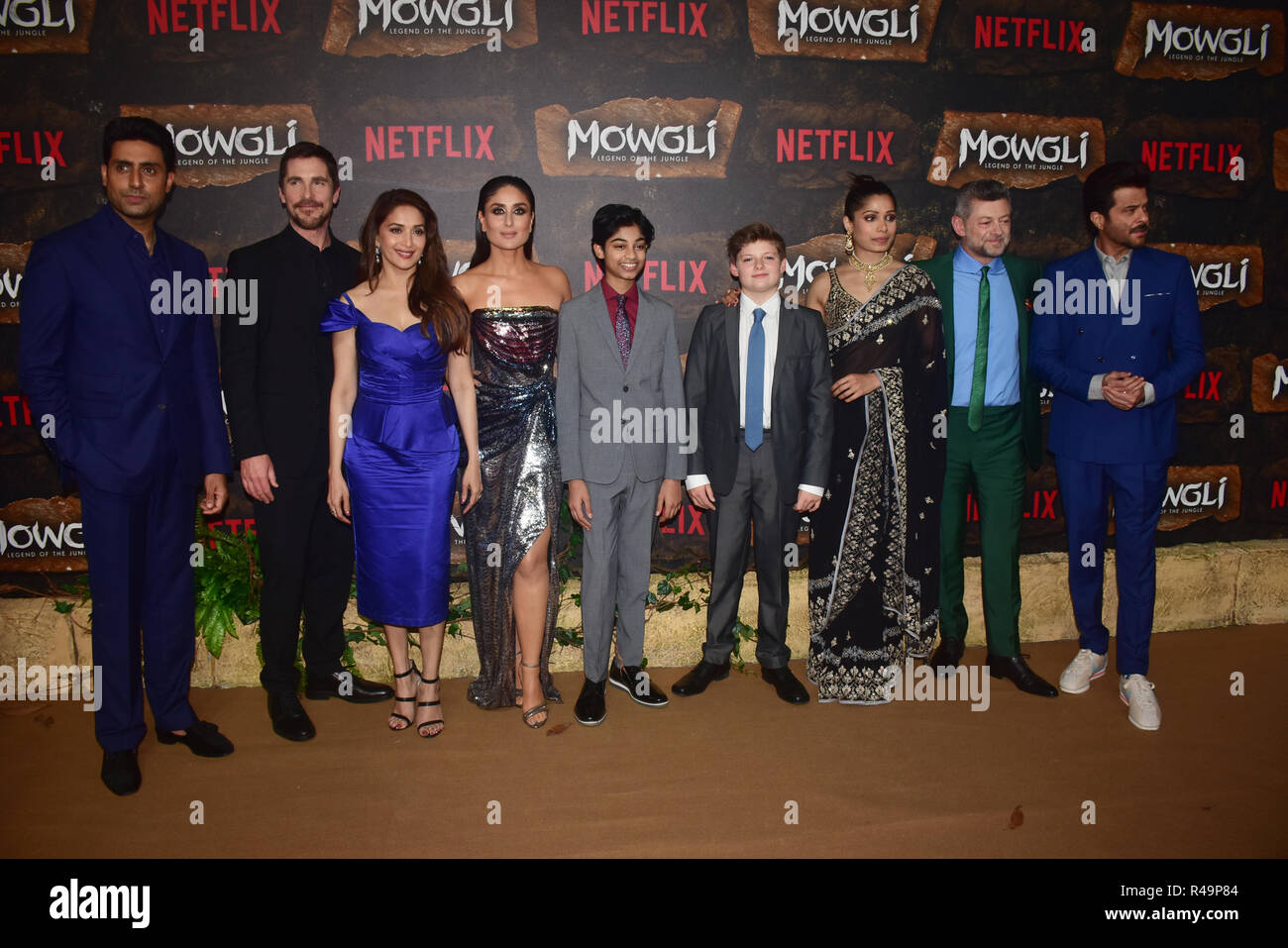 Mumbai, India. 25th Nov, 2018. L-R: Actors Abhishek Bachchan, Christian ...