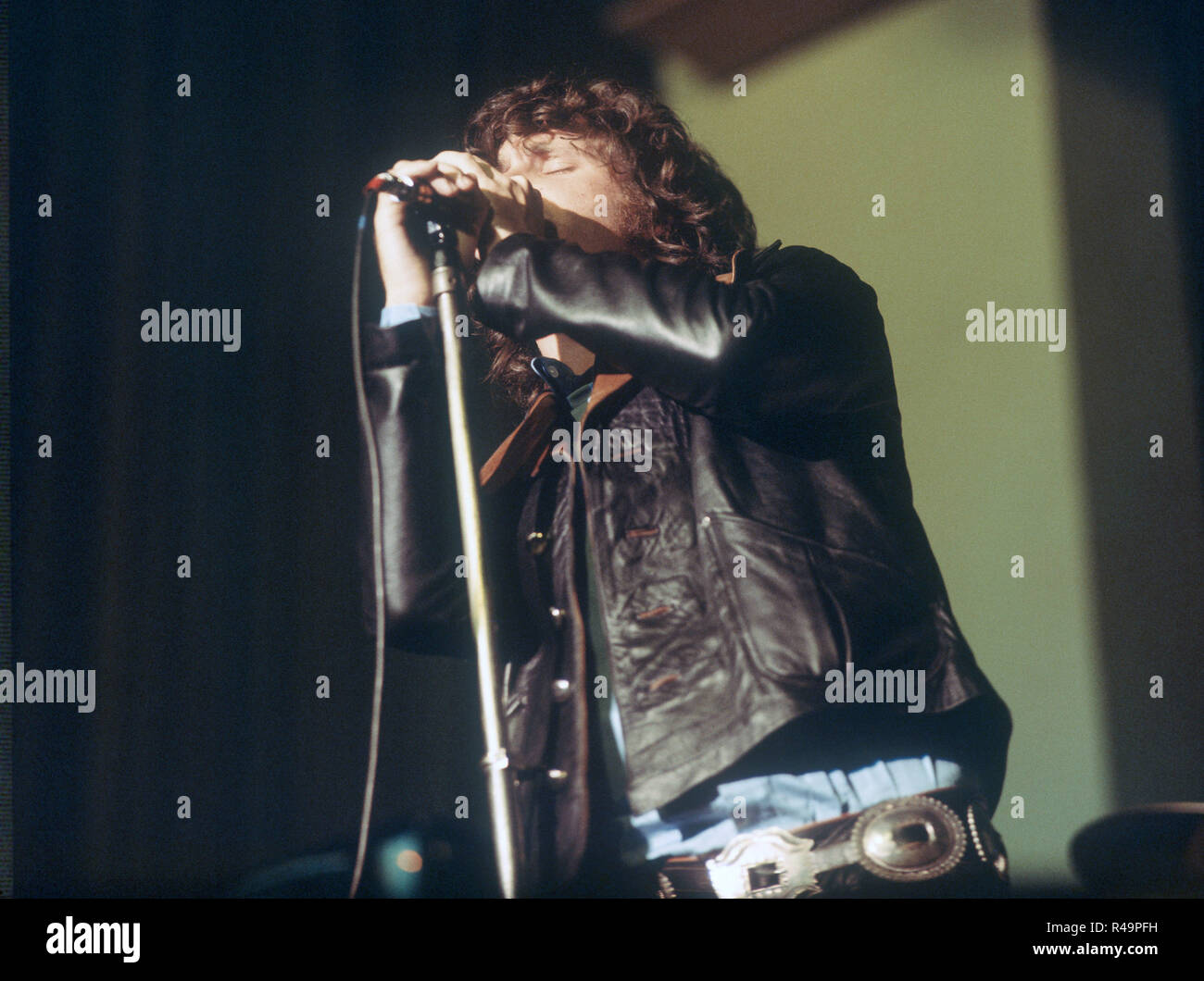 Jim Morrison, singer of the US rock band "The Doors", 1968 in Germany ...