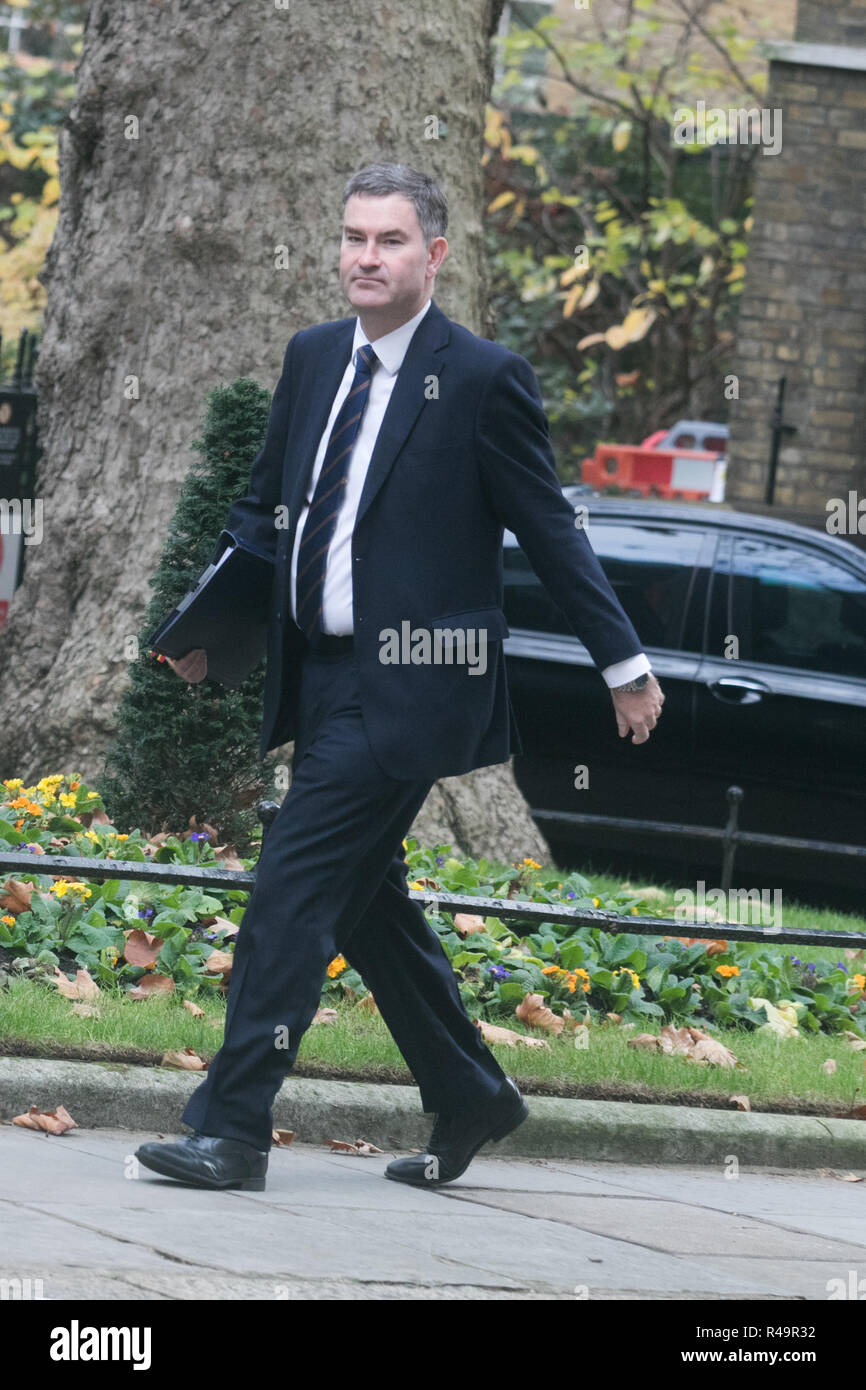 London, UK. 26th Nov, 2018. David Gauke MP Lord Chancellor and ...