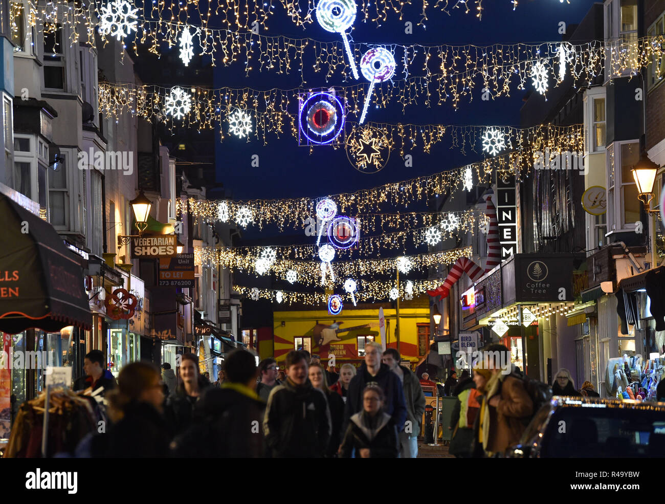 Brighton 2018 christmas lights hi-res stock photography and images - Alamy