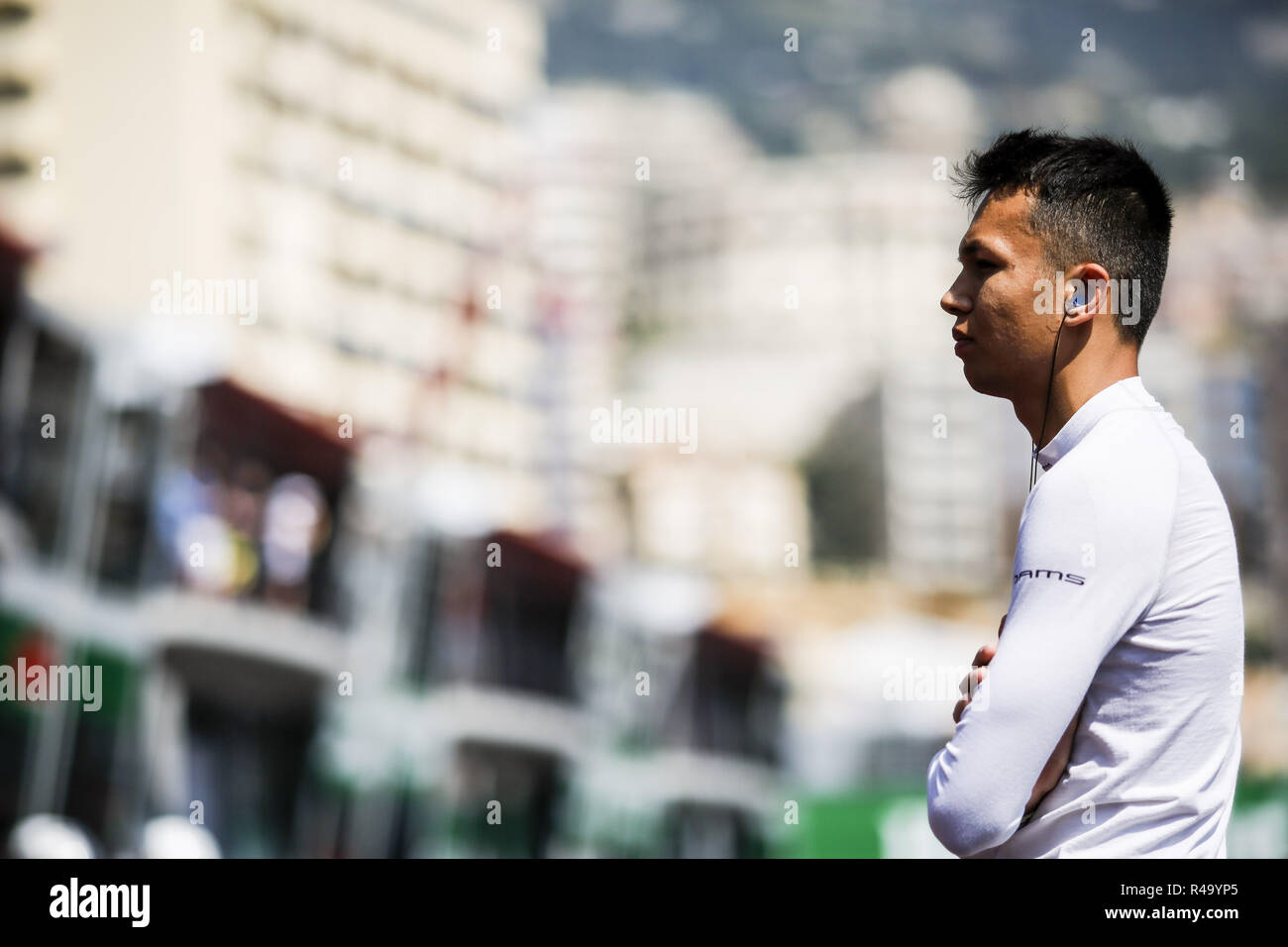Montecarlo, Monaco. 25th May, 2018. ALEXANDER ALBON of Thailand is seen ...