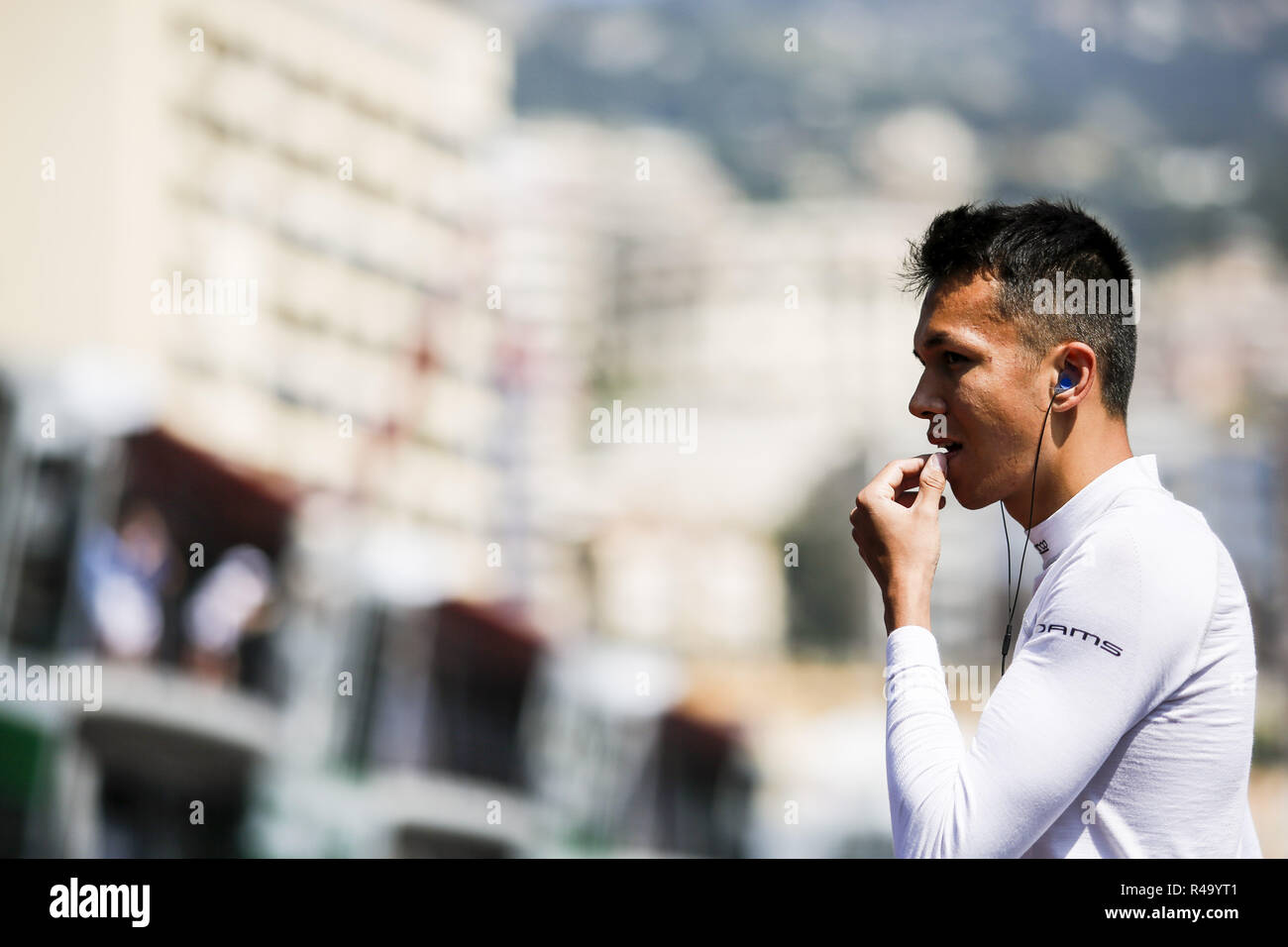 Montecarlo, Monaco. 25th May, 2018. ALEXANDER ALBON of Thailand is seen ...