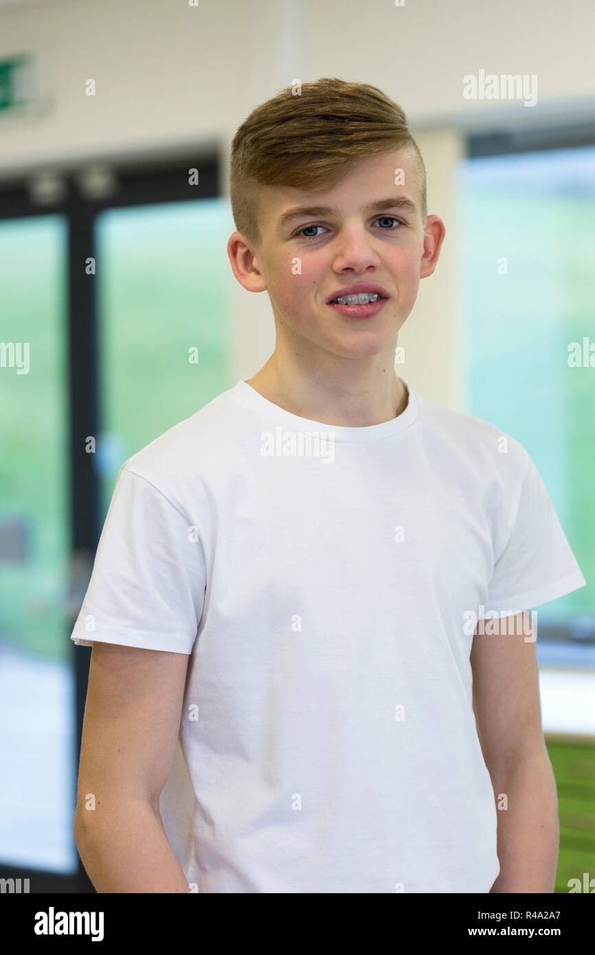 Portrait of a school boy Stock Photo - Alamy