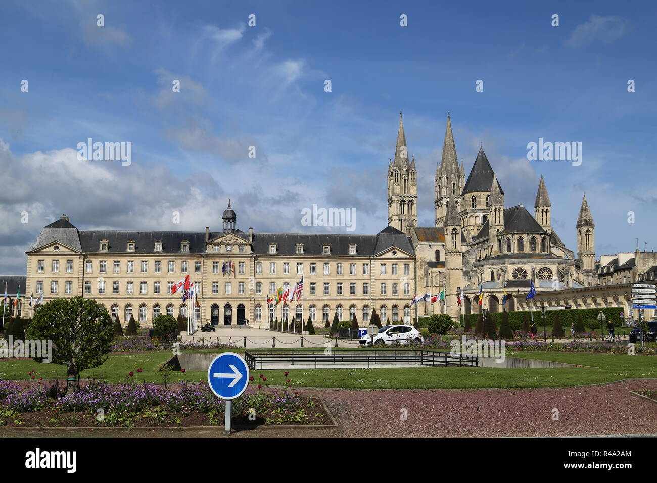 Caen Cathedral Normandy France Stock Photos & Caen Cathedral Normandy ...