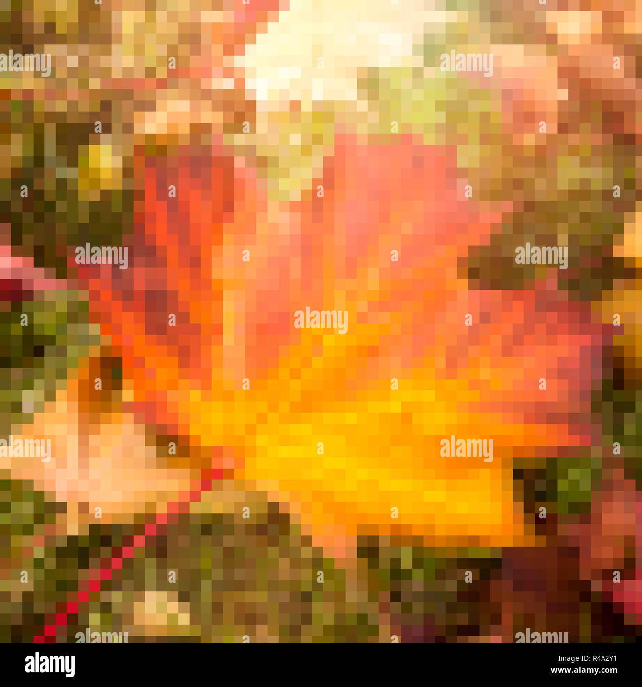 maple leaf (mosaic Stock Photo - Alamy