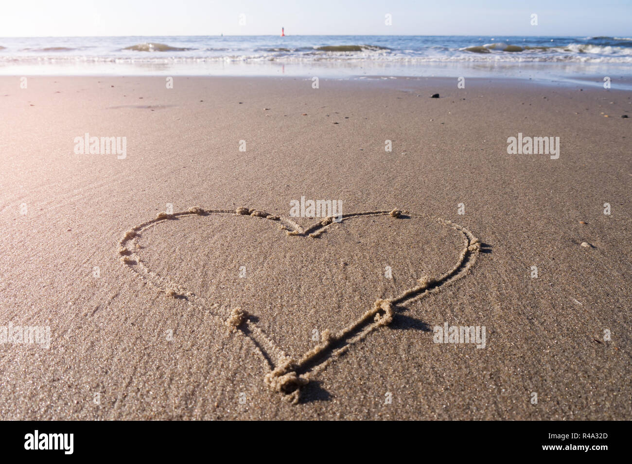heart at the beach Stock Photo - Alamy
