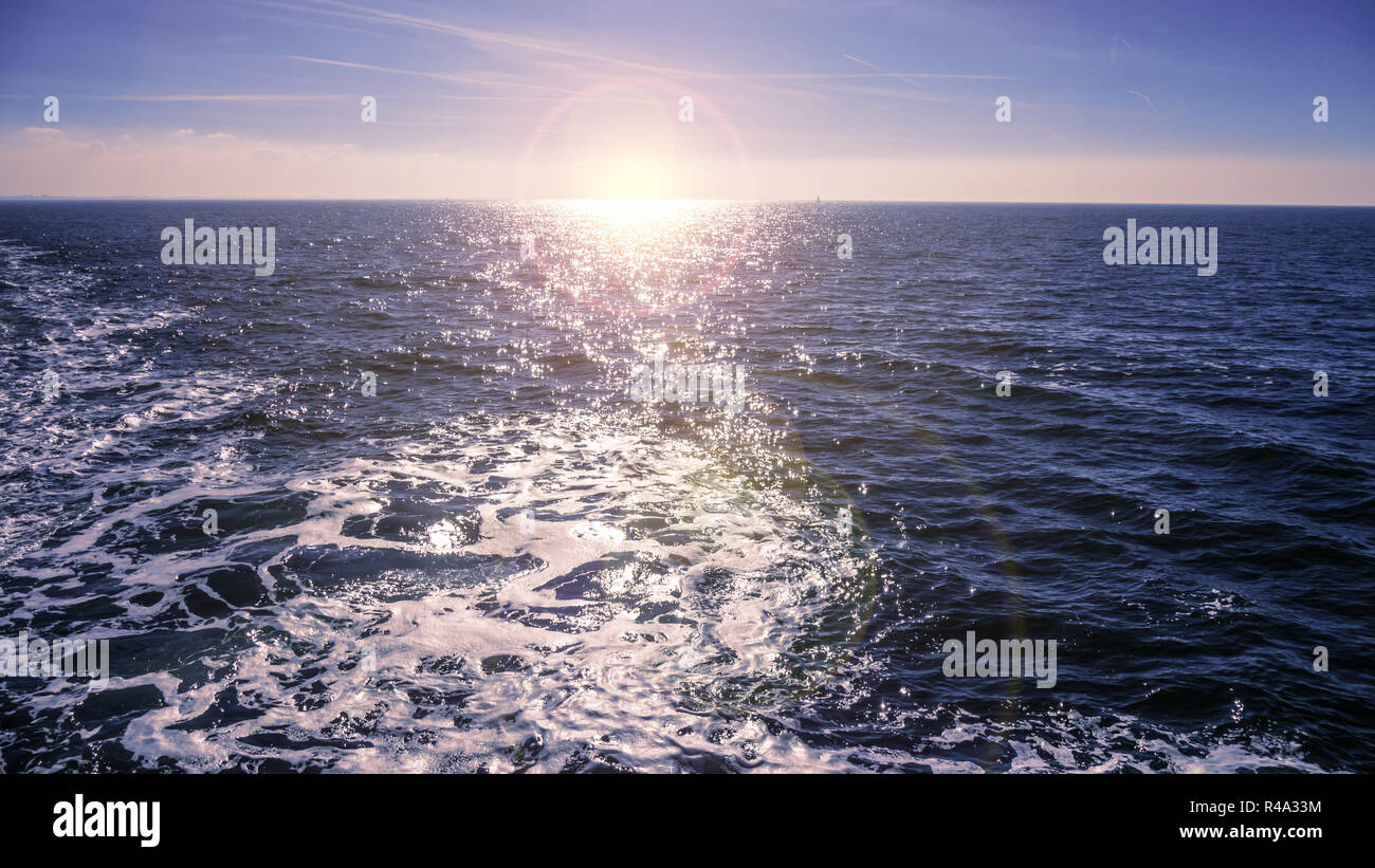 open sea and sunlight Stock Photo - Alamy