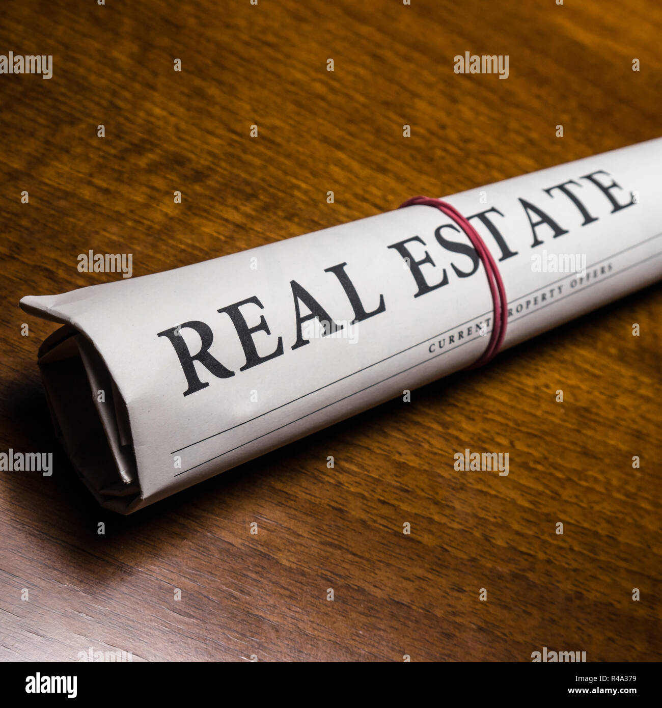 real estate newspaper Stock Photo - Alamy