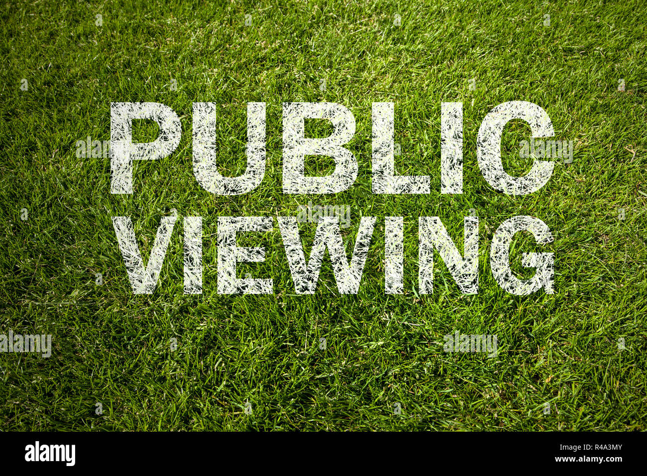 public viewing text Stock Photo - Alamy