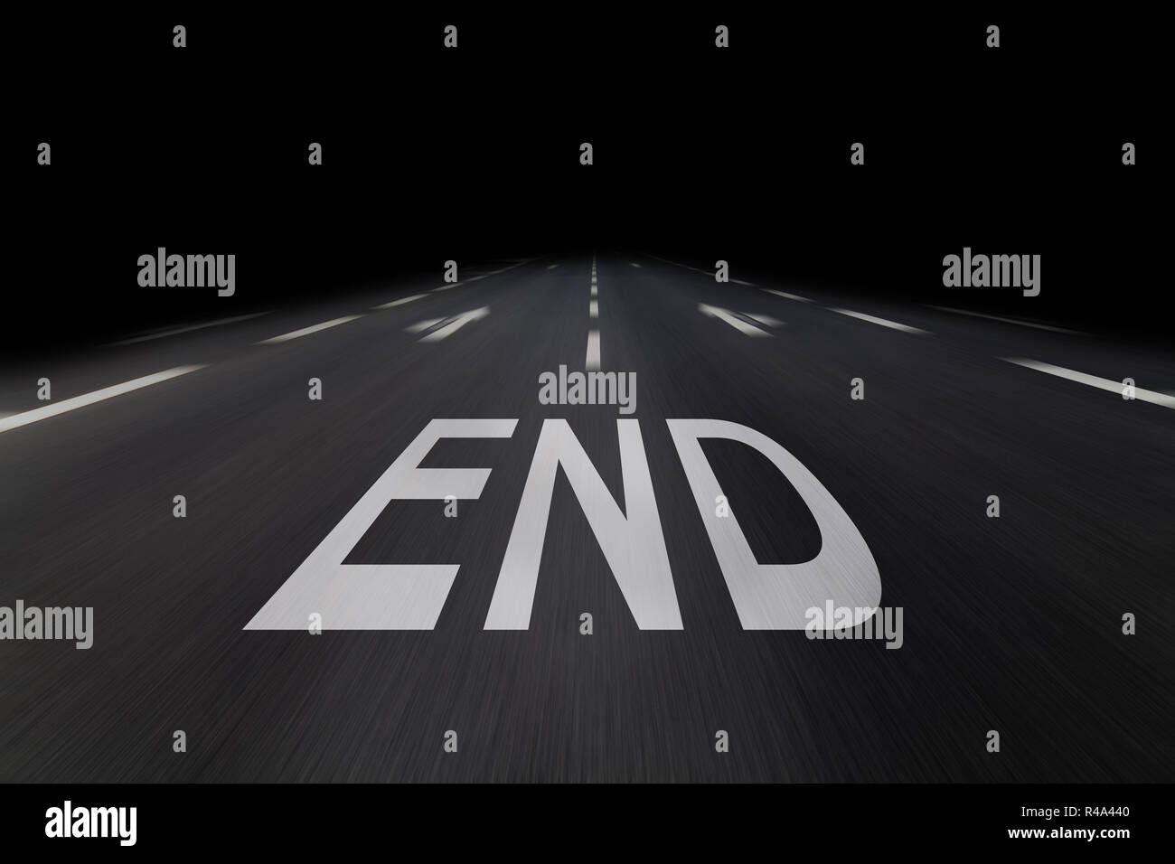 end of road Stock Photo - Alamy