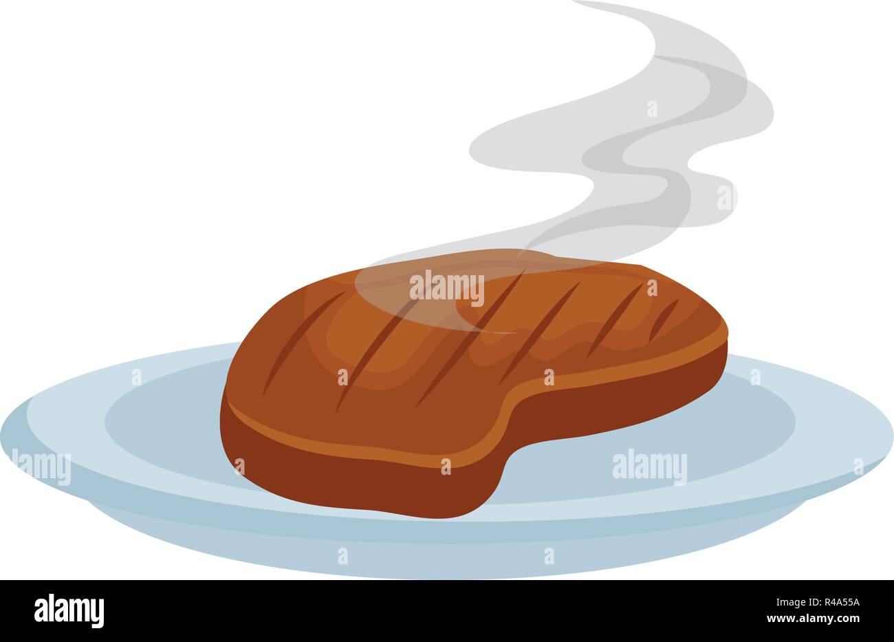 dish with meat beef vector illustration design Stock Vector Image & Art ...