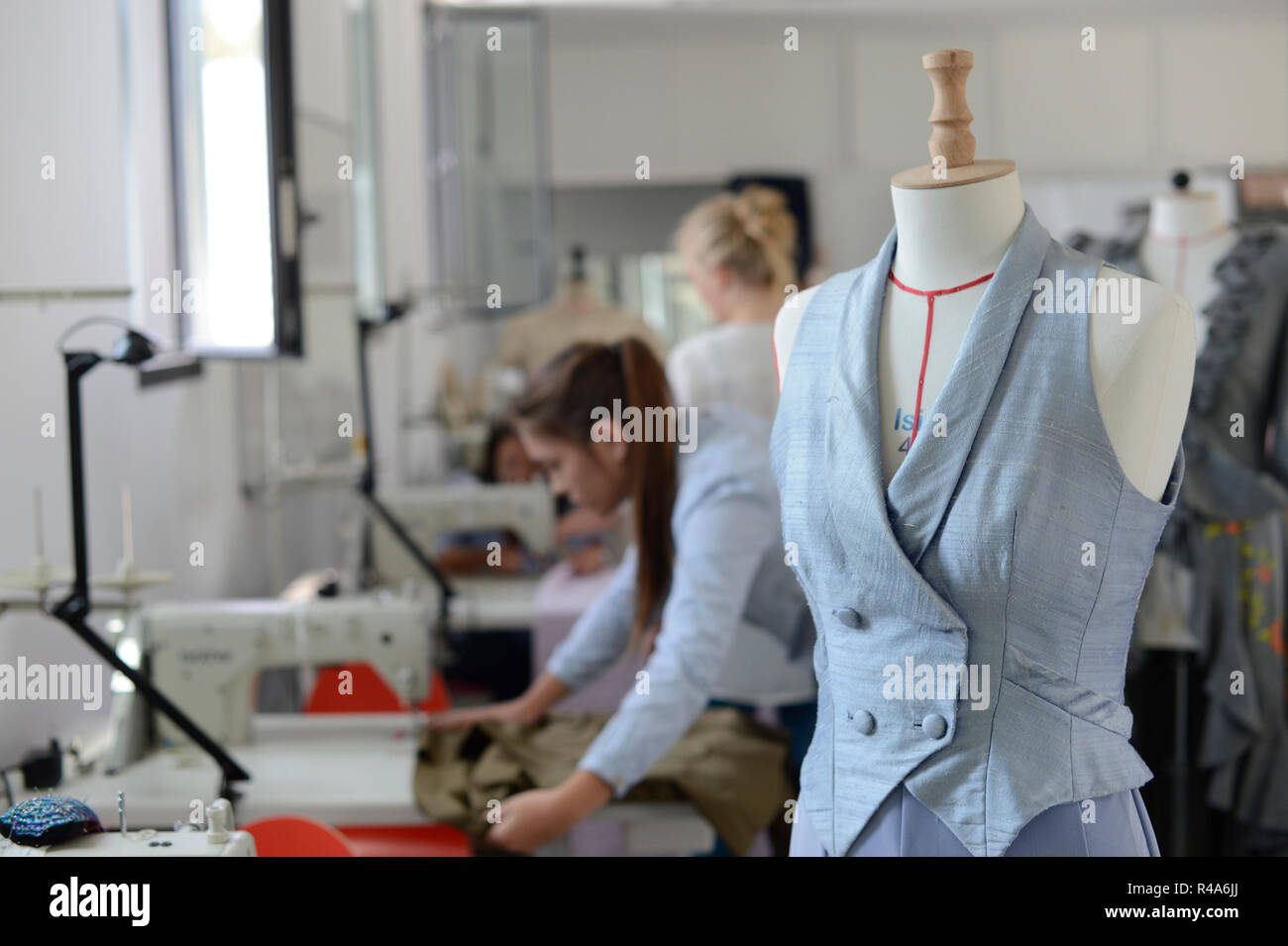 Closeup on mannequin in dressmaking room Stock Photo - Alamy