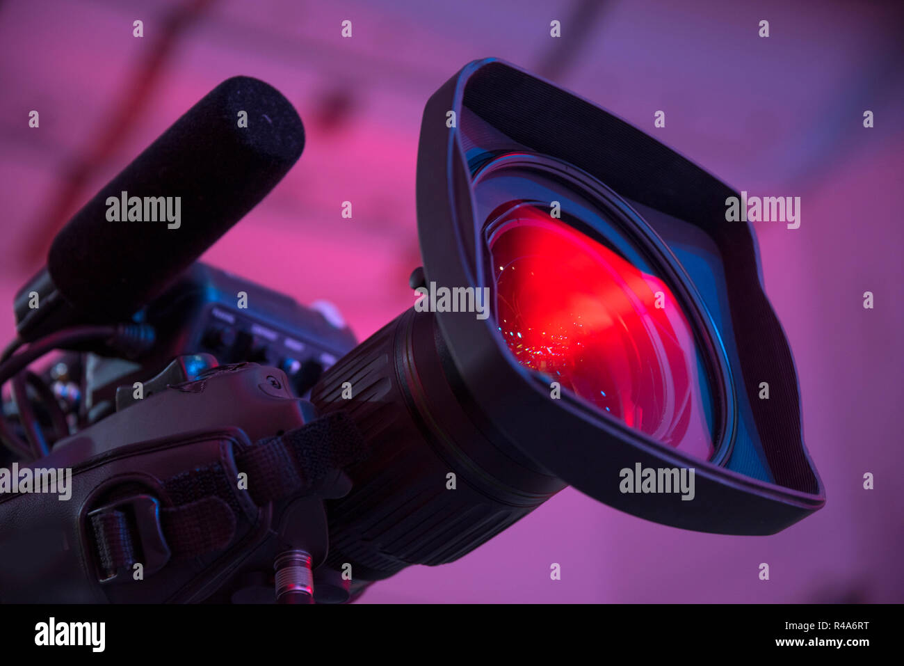 TV camera in recording and live studio Stock Photo - Alamy