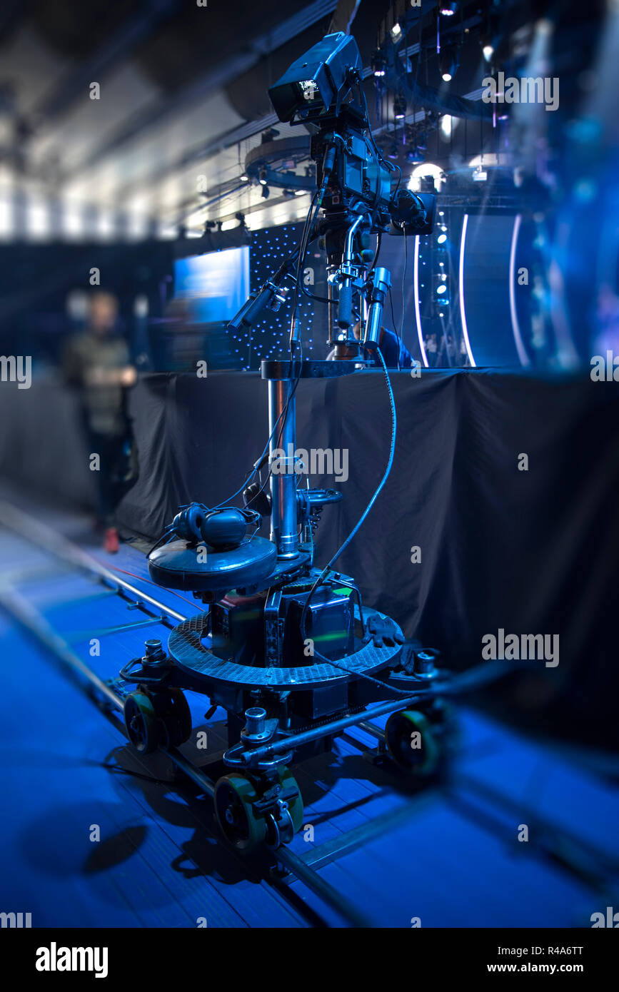 studio camera at the concert. television shooting Stock Photo - Alamy