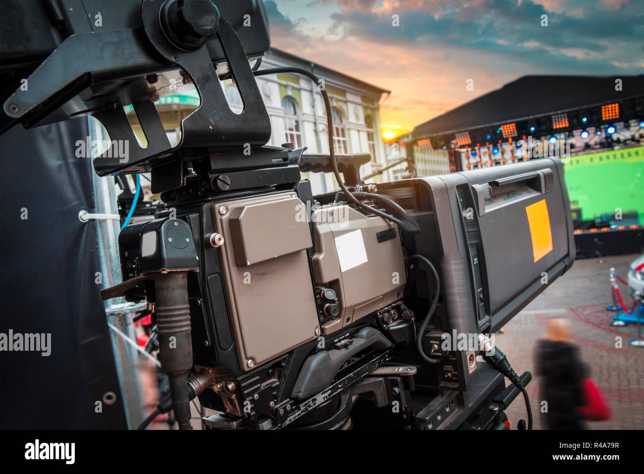 studio camera at the concert. television shooting Stock Photo - Alamy