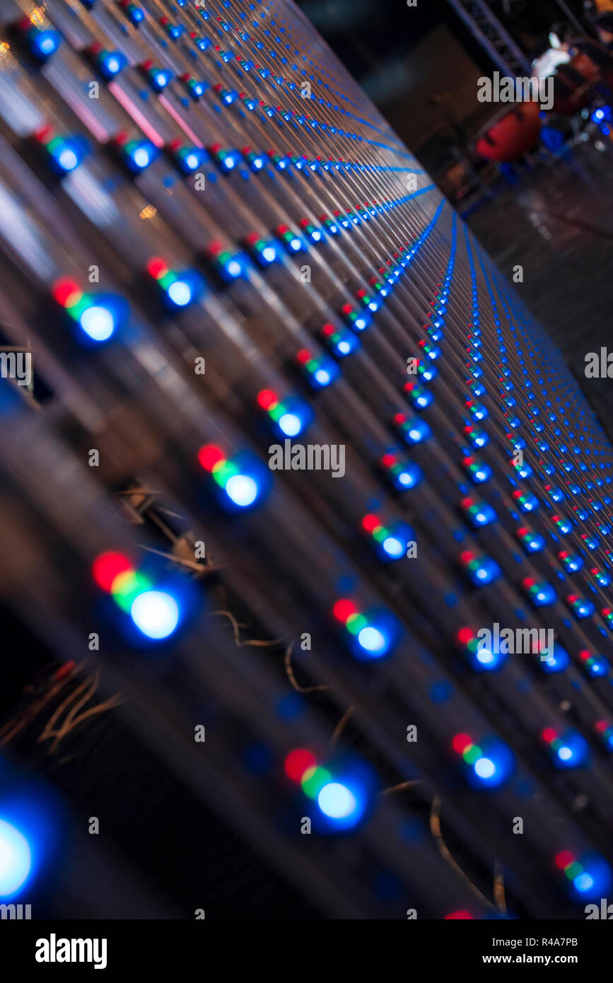 LED screen at a concert close-up. Europe Stock Photo - Alamy