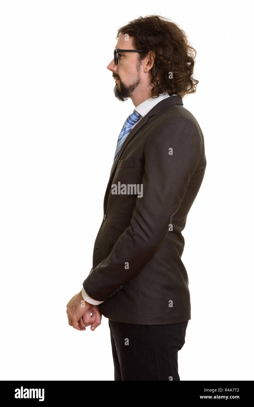 Side view caucasian mid hi-res stock photography and images - Alamy