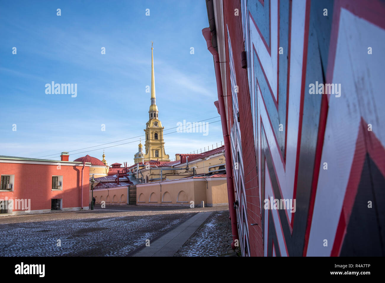 Peter and Paul Fortress in St. Petersburg, located on the Hare Island Stock Photo - Alamy