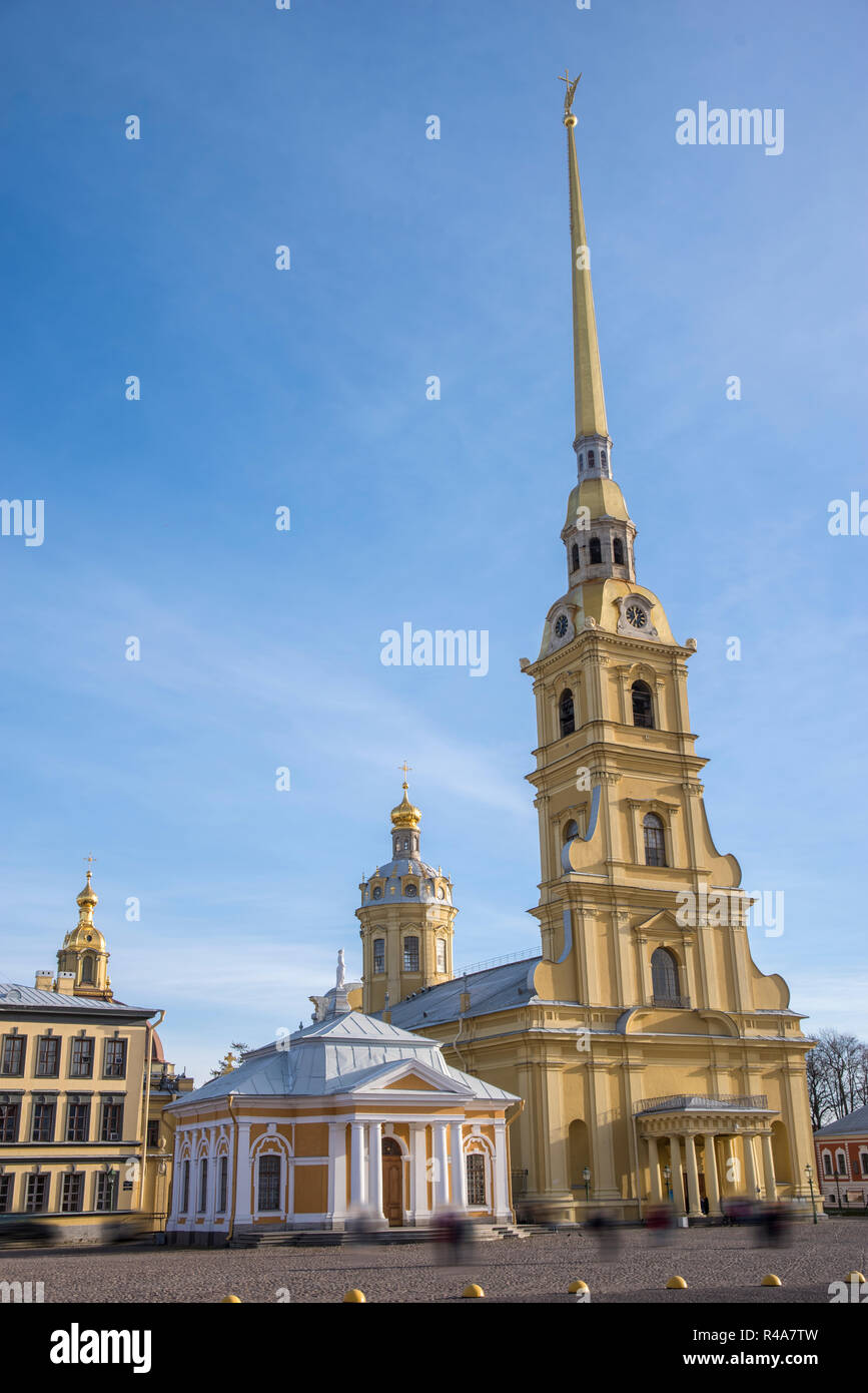 Peter and Paul Fortress in St. Petersburg, located on the Hare Island Stock Photo - Alamy
