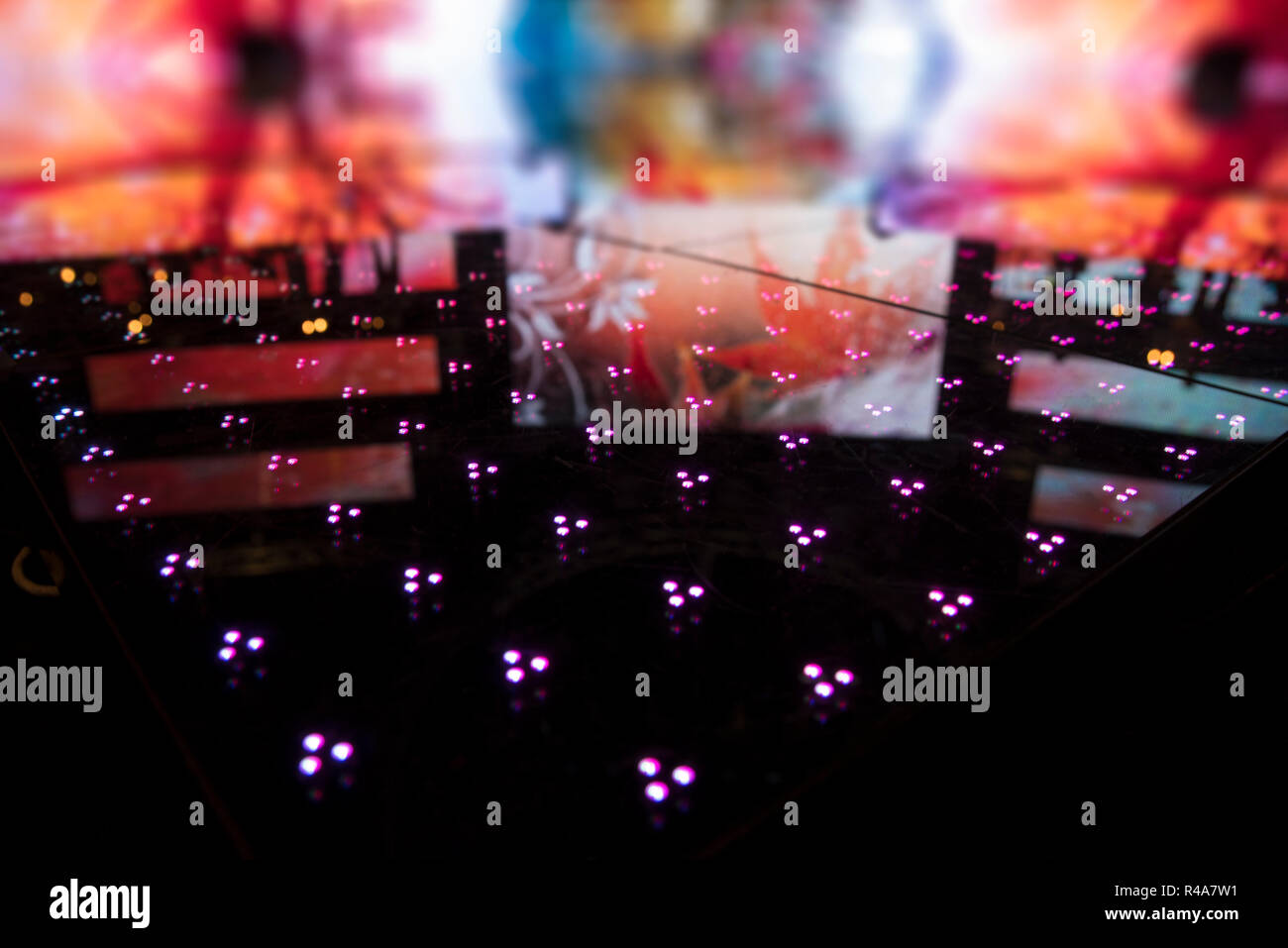 LED screen at a concert close-up. Europe Stock Photo - Alamy