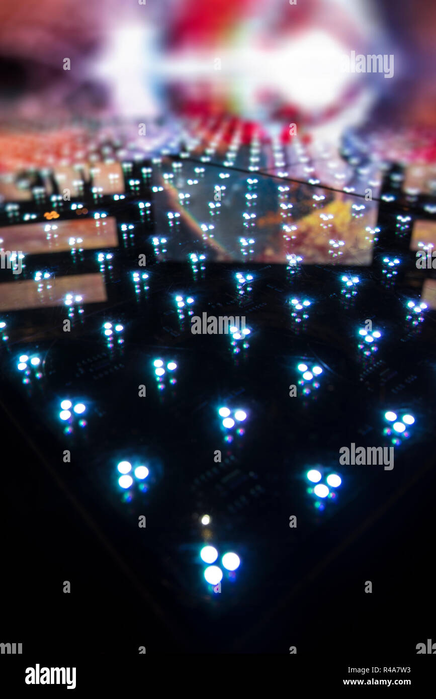 Red led panel stage hi-res stock photography and images - Alamy