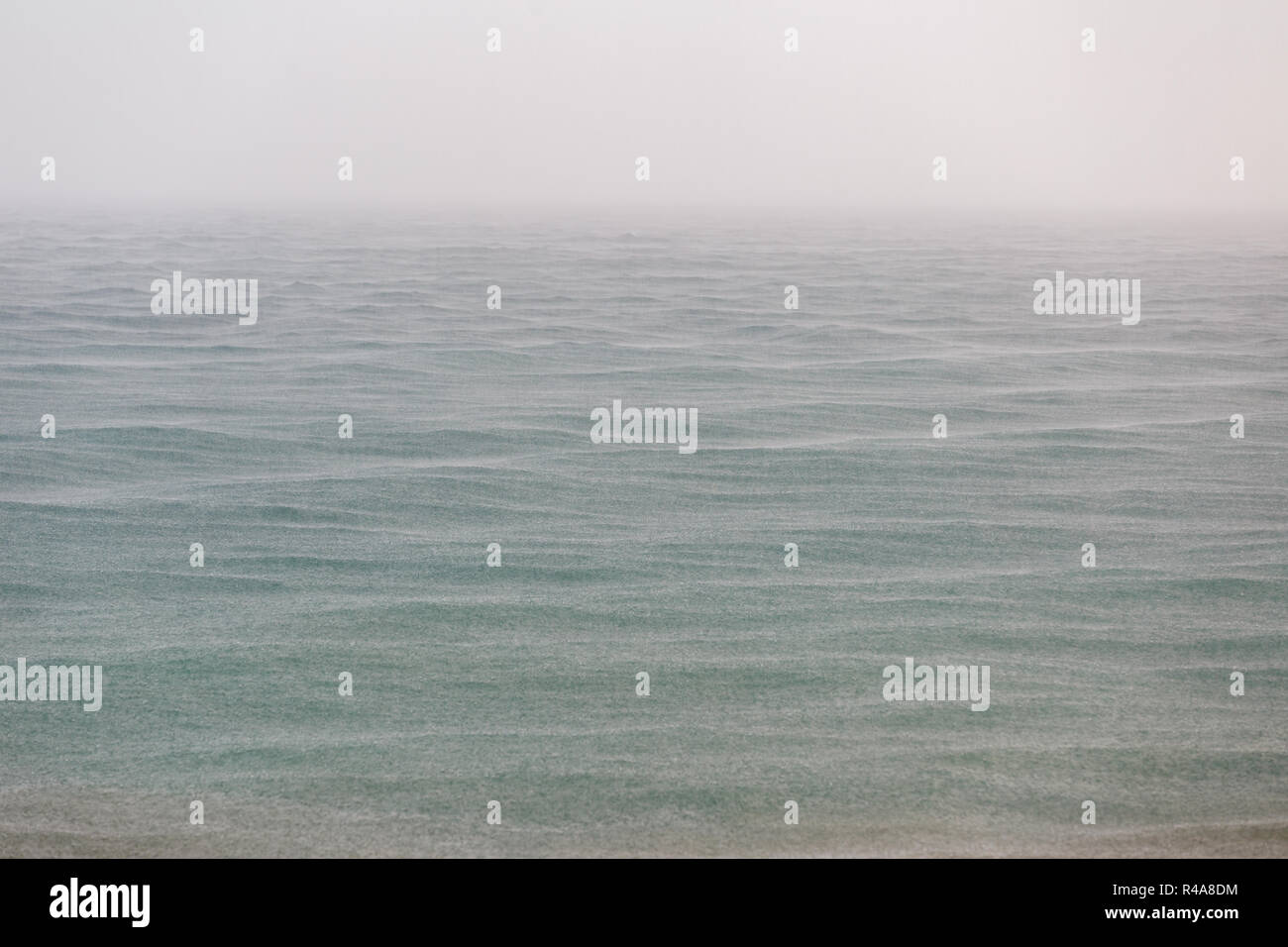 Sea surface on a rainy day as a background or backdrop Stock Photo - Alamy