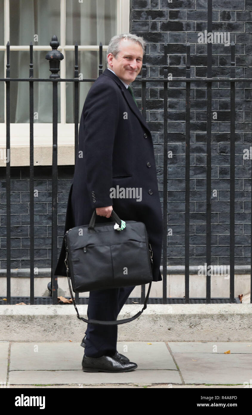 Education Secretary Damian Hinds arrives in Downing Street in London ...