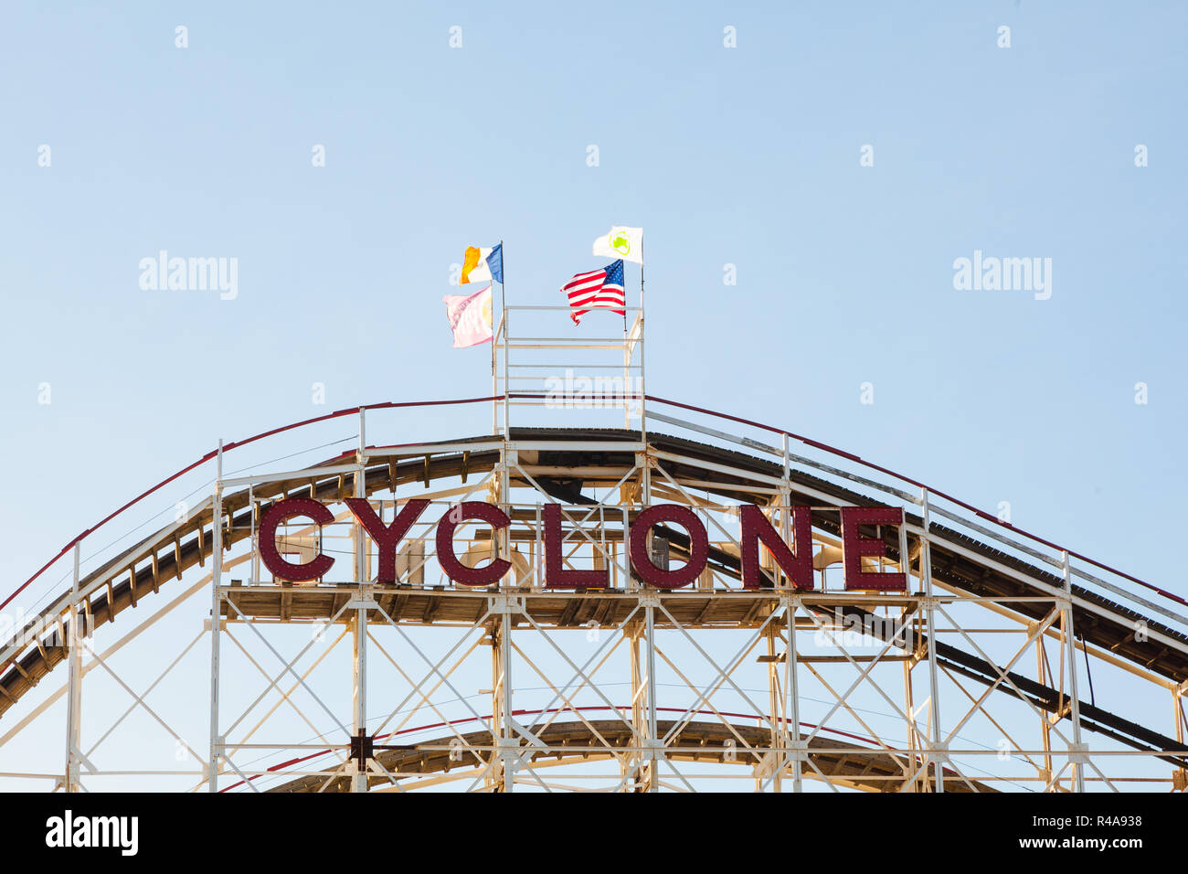 Cyclone roller coaster, Coney Island, Brooklyn, New York City, United ...