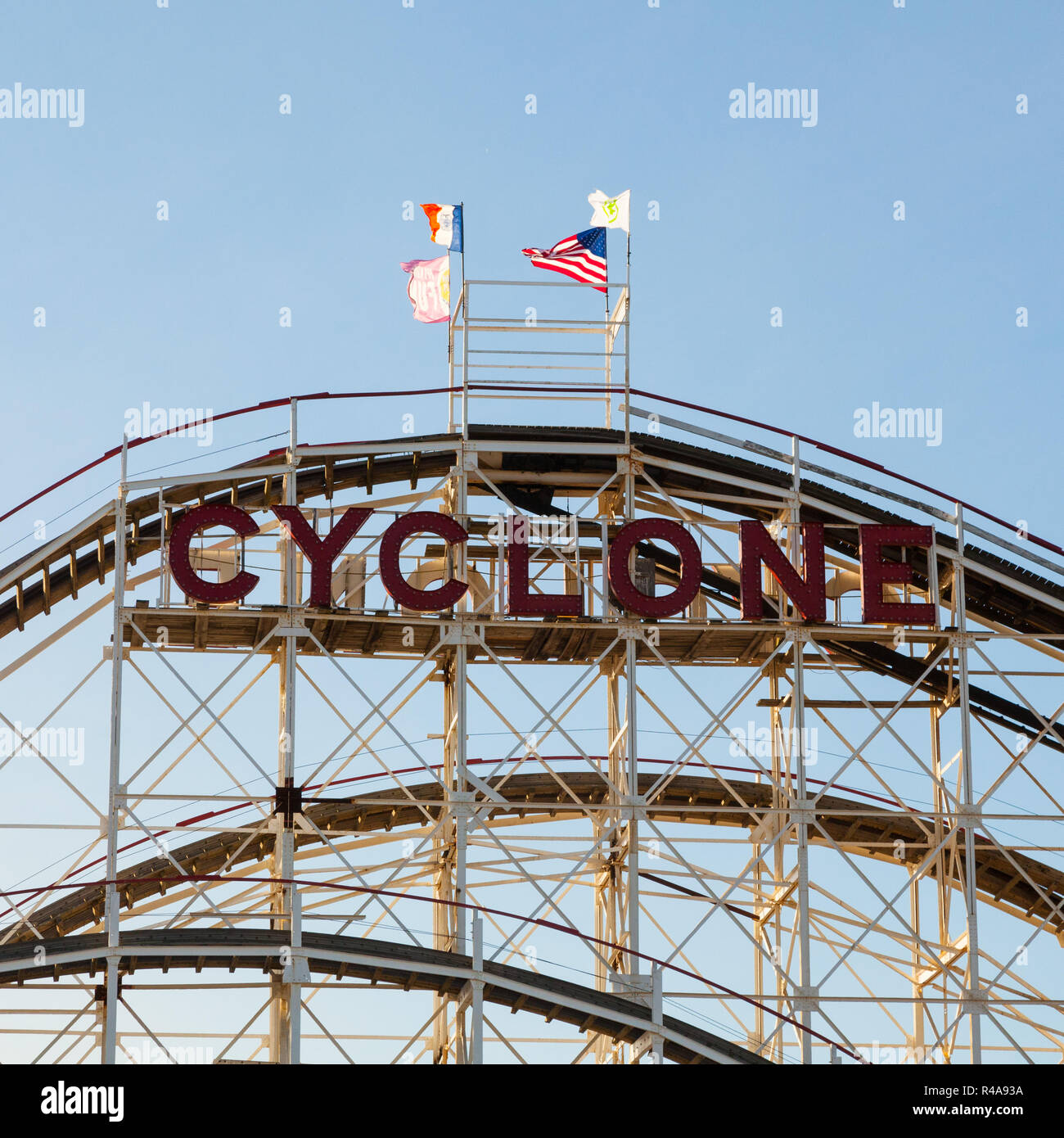 Cyclone roller coaster, Coney Island, Brooklyn, New York City, United ...
