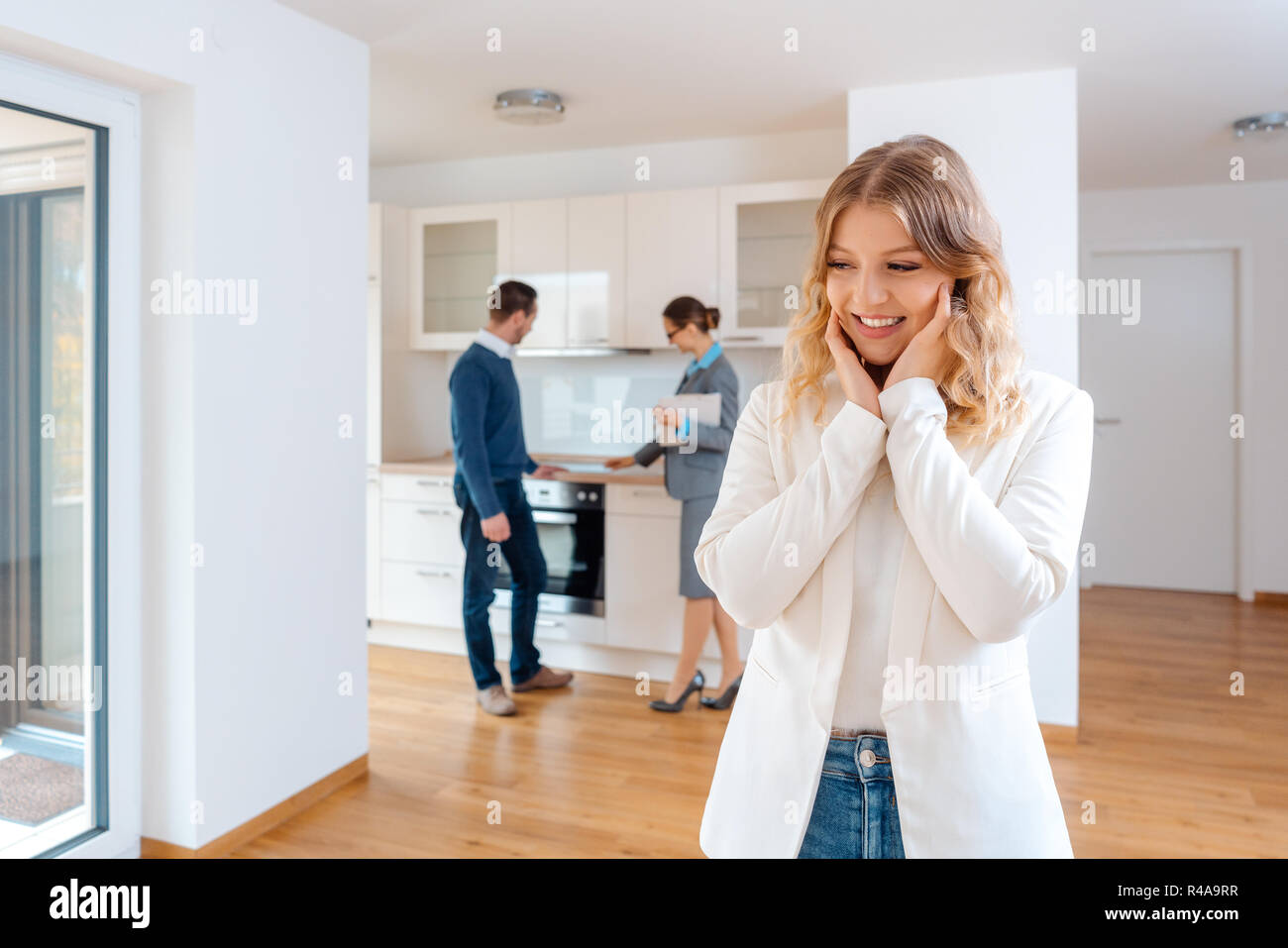 Landlord rent man woman hi-res stock photography and images - Alamy