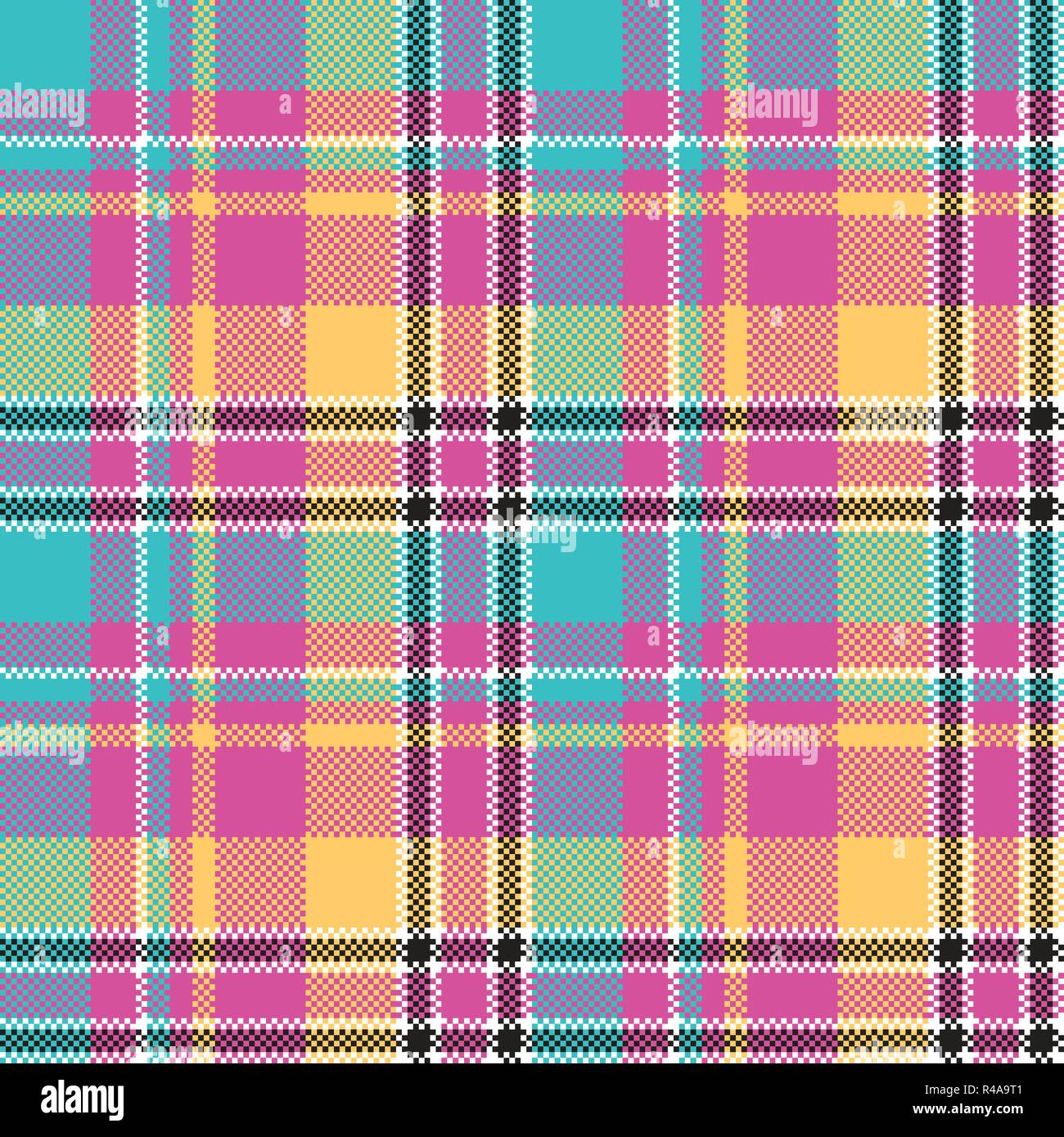 Baby color plaid seamless pattern. Vector illustration Stock Vector ...