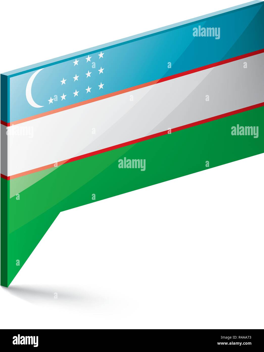 Uzbek national flag Stock Vector Images - Alamy