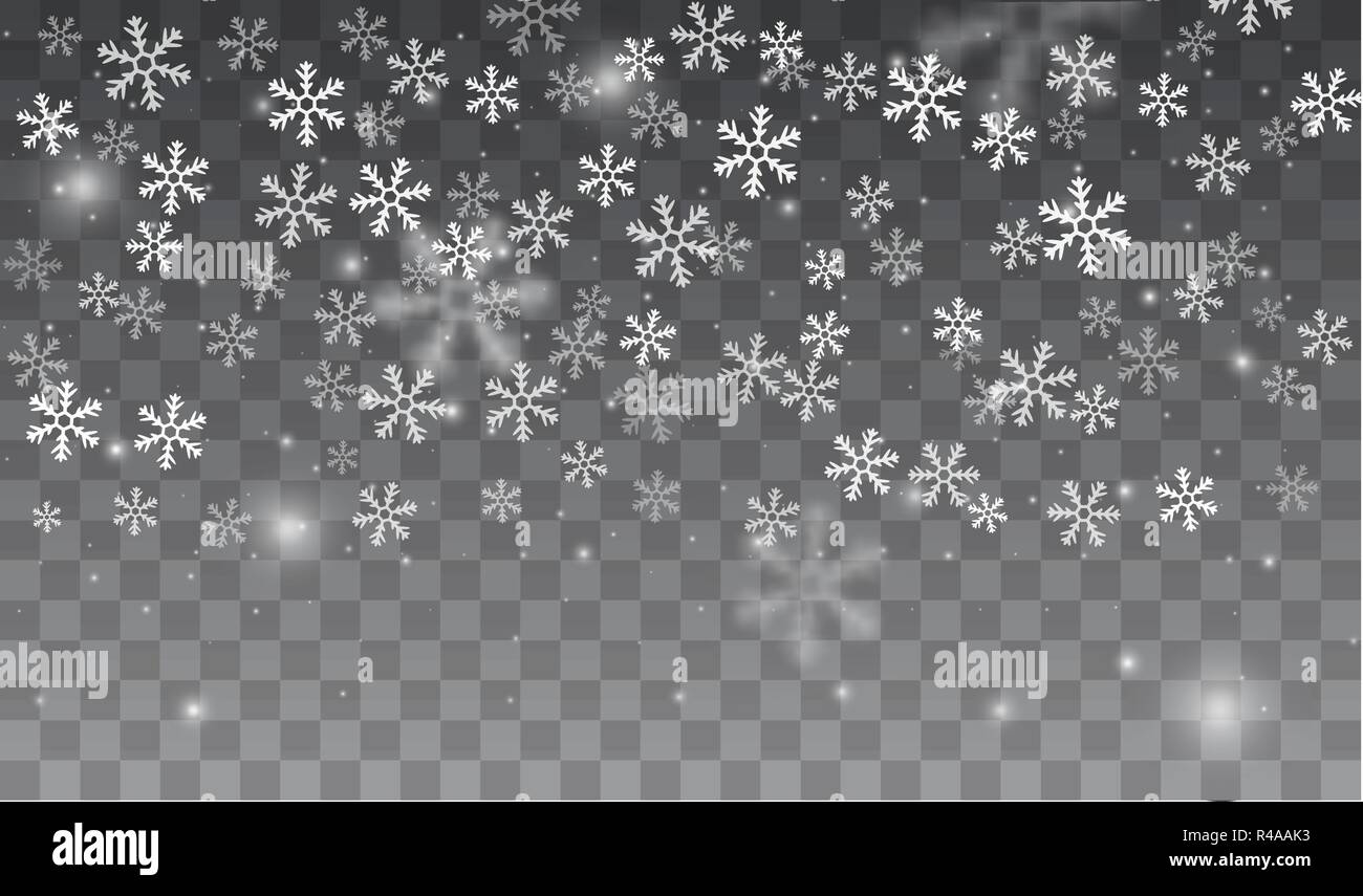 Snow and snowflakes background Stock Vector Image & Art - Alamy